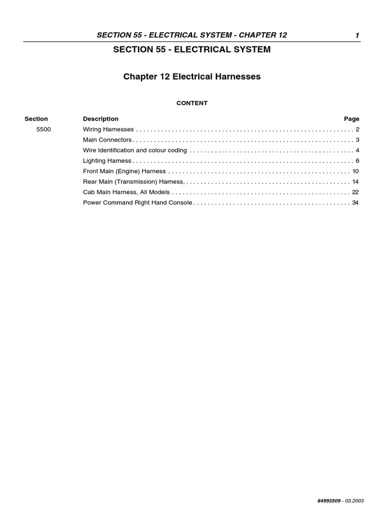 Section 55 Electrical System Electrical Harnesses | Download Free PDF | Transmission (Mechanics ...