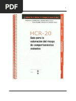 Protocolo HCR 20 | PDF | Enfermedades y trastornos psiquiátricos | Psicopatología