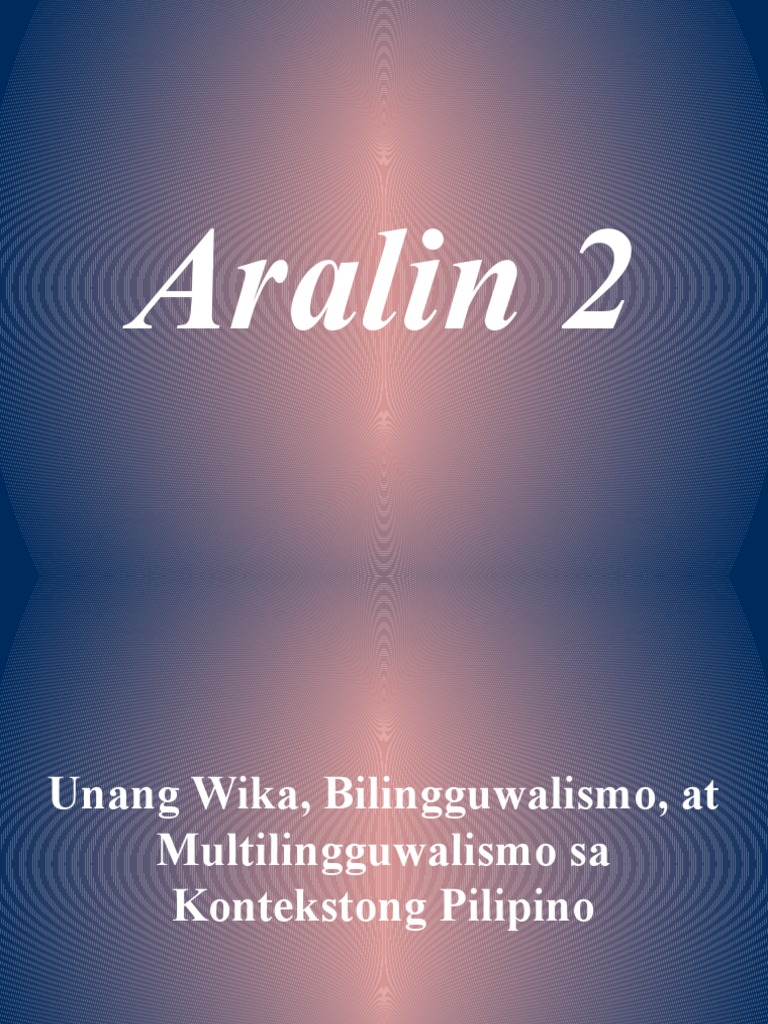 Aralin 2 Grade 11 | PDF