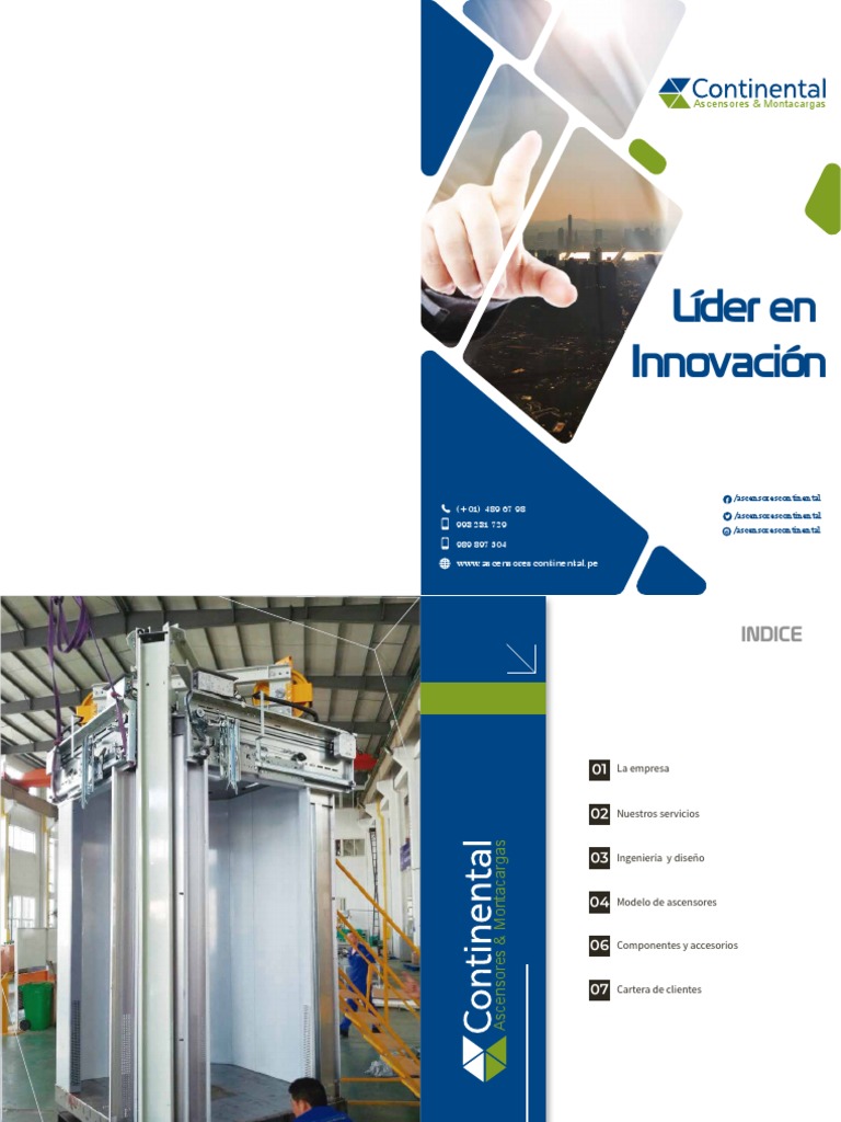 Catalogo 2020 Asc. Continental | PDF | Ascensor | Máquina elevadora