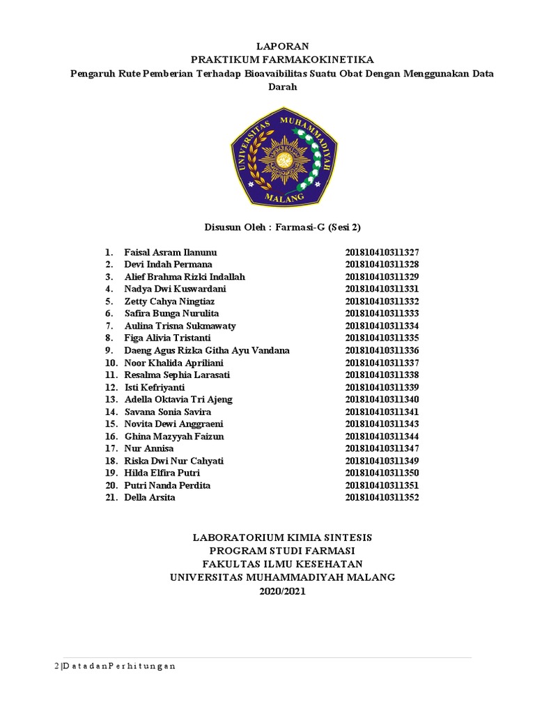Laporan Uji Data Darah | PDF