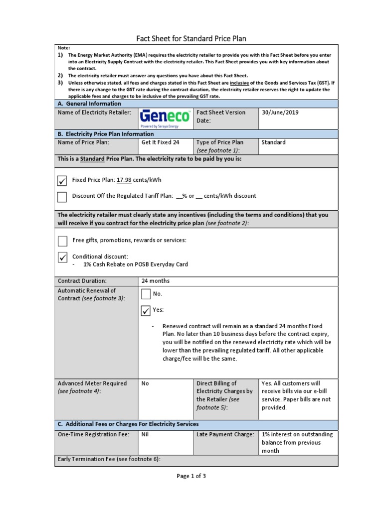 Seraya Energy Static Fact Sheet - Get It Fixed 24 (30 June 2019) | PDF ...
