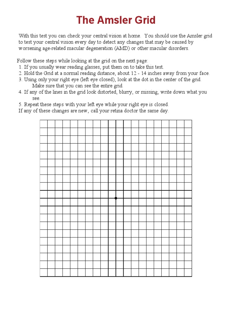 Amsler Grid PDF | PDF