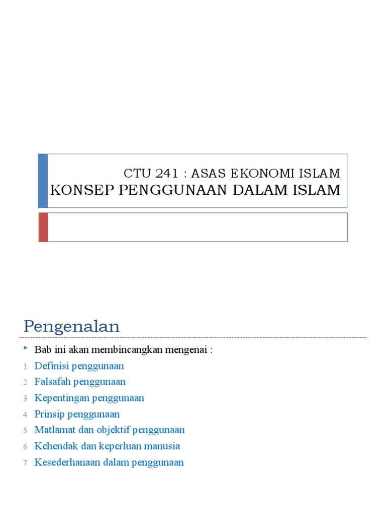Ctu 241 - Bab 5.2 (Penggunaan) | PDF