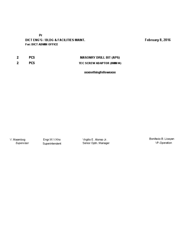 MRS Materials Requisition SlIP ORIGINAL | PDF | Woodworking | Building ...