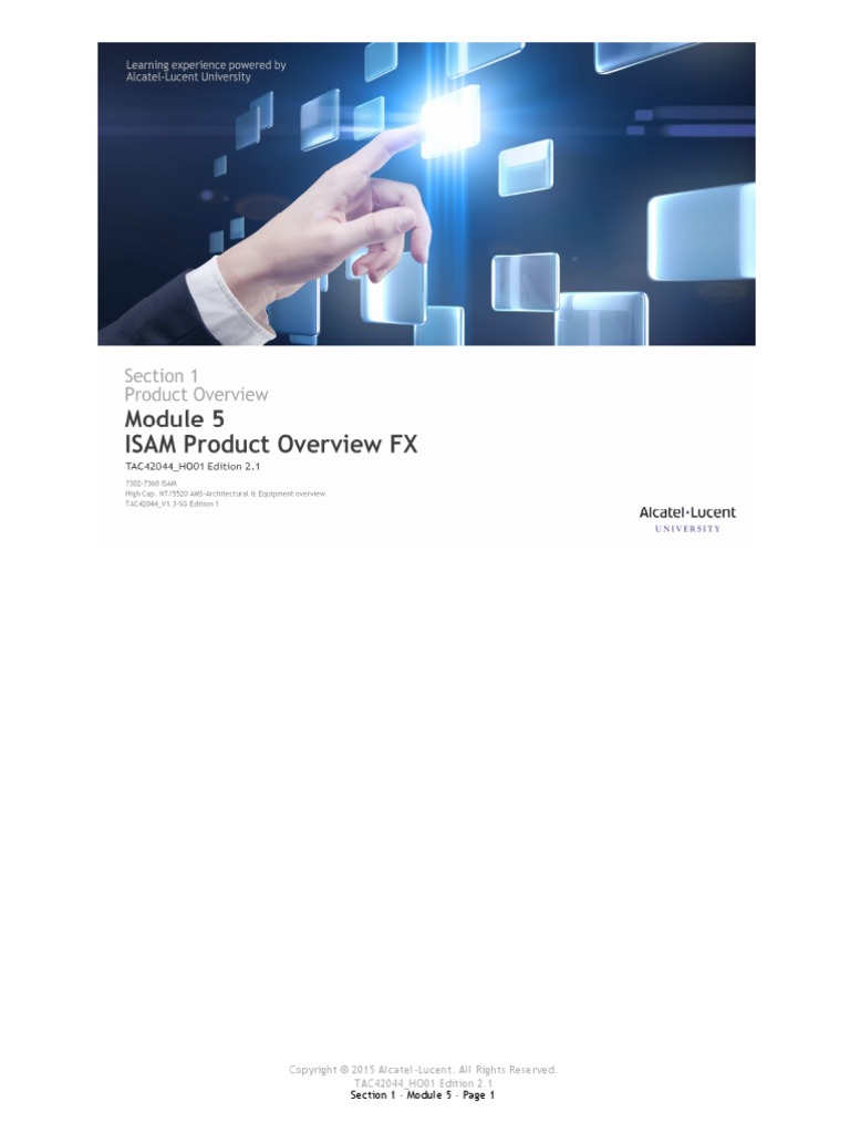 ISAM - Product - Overview - FX (Read-Only) | PDF | Fiber To The X ...