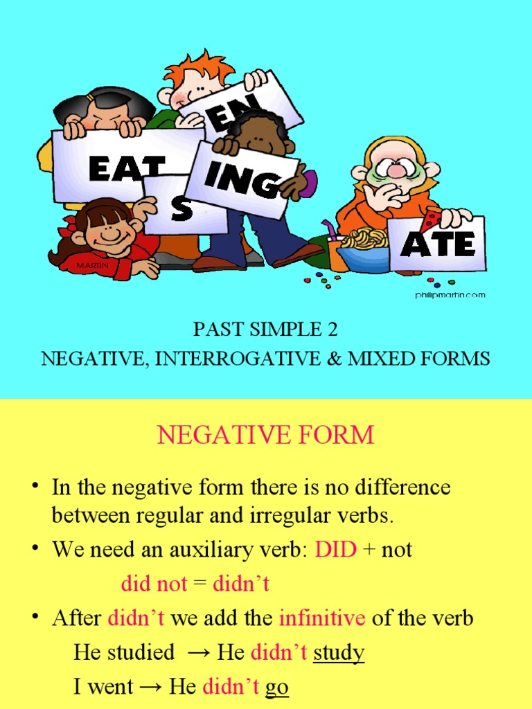 Past Simple 2 Negative, Interrogative & Mixed Forms | PDF | Question ...