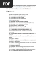 Codigos M | PDF | Corte | Control numerico