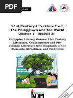 21st CENTURY LITERATURE Q1 - Module 1 PDF | PDF | Weaving | Learning