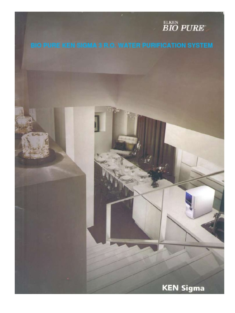 Bio Pure KEN Sigma 3 R.O. System | PDF | Water Purification | Chemical ...