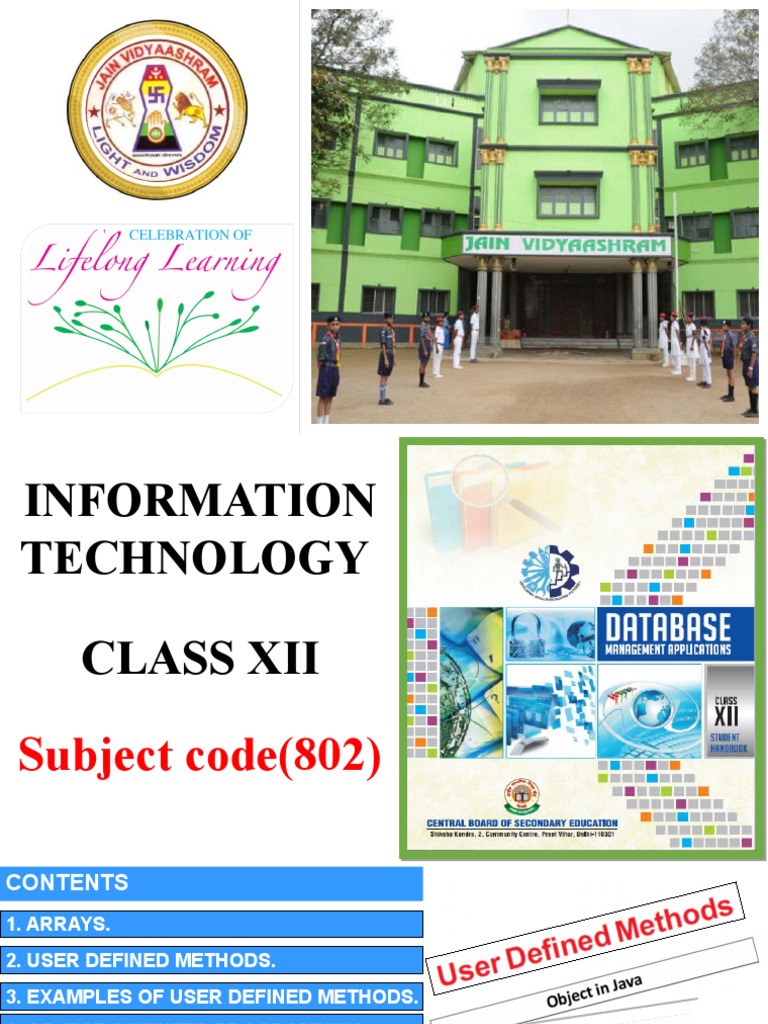 Information Technology (802) - Class 12 - UNIT 4 - Work Integrated ...