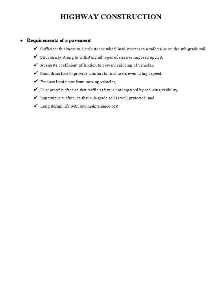 Highway Construction | PDF