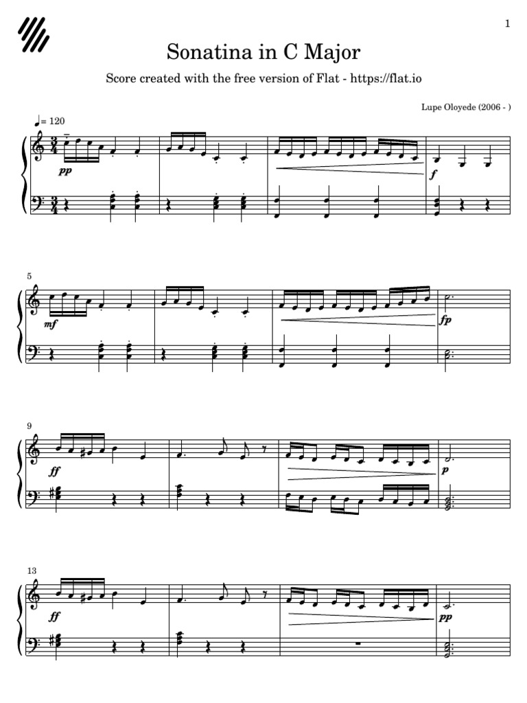 Sonatina in C Major | PDF