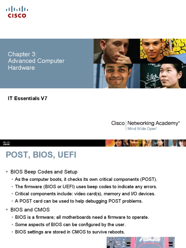 Chapter 3 Advanced Computer Hardware. IT Essentials V7 | PDF | Bios | Central Processing Unit