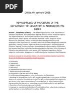 Updated DepEd Administrative Cases Rules of Procedure | PDF | Affidavit | Witness