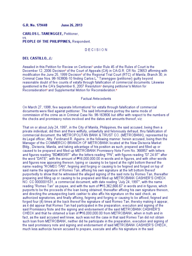 Estafa Through Falsification | PDF | Forgery | Fraud