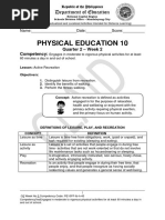 Pathfit 4: Module 2: Unit 2 | PDF | Recreation | Physical Fitness