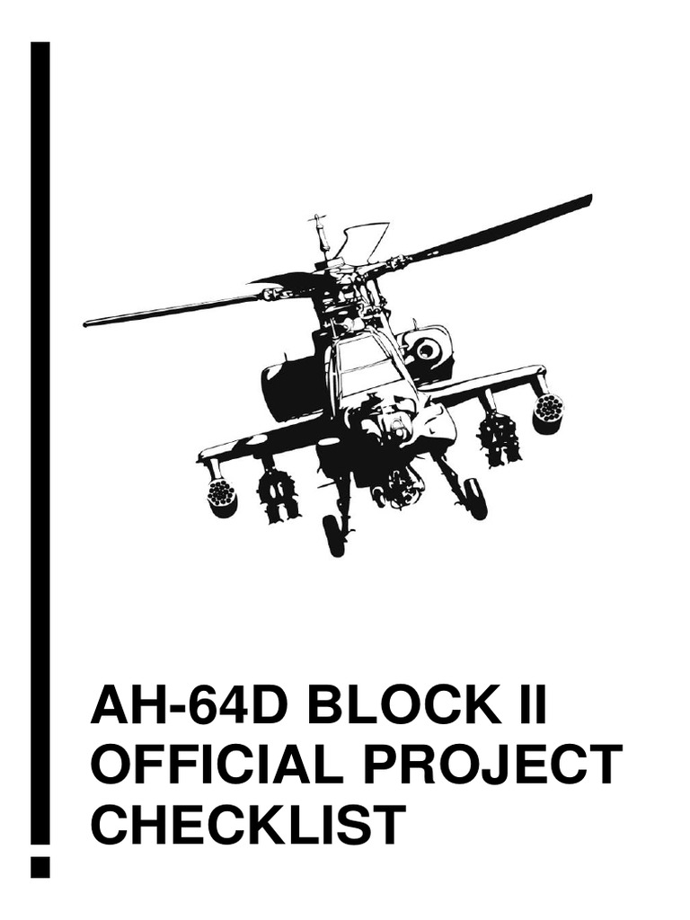 Ah-64d Checklist | PDF | Aircraft | Aerospace