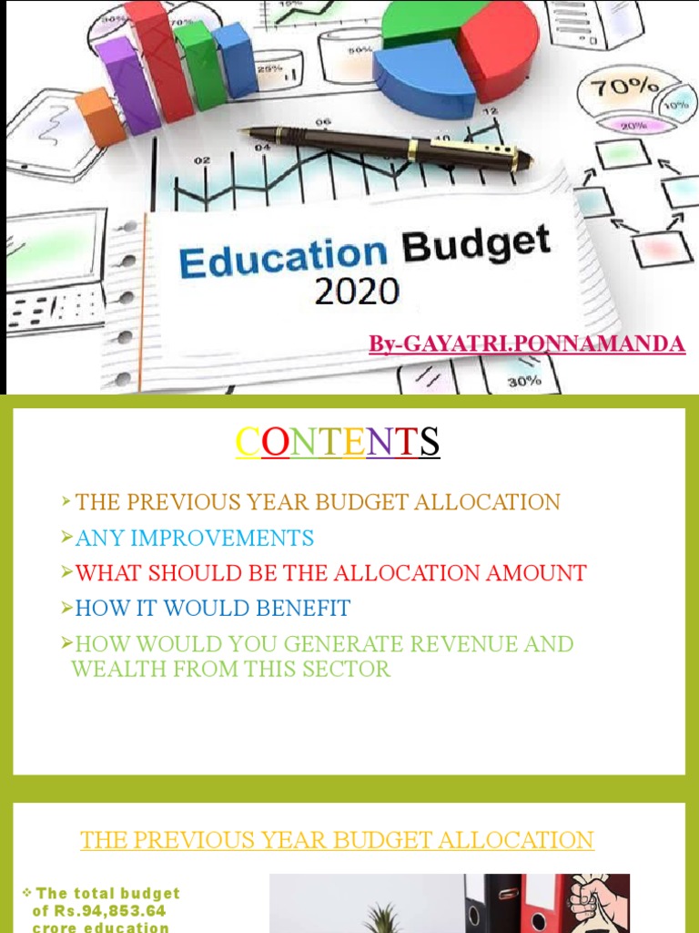 Proposed Education Budget Allocations and Improvements for Fiscal Year ...