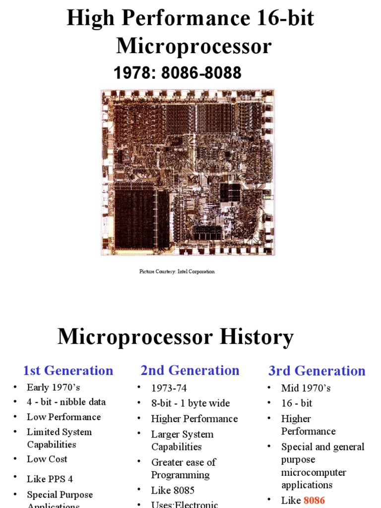 Picture Courtesy: Intel Corporation | PDF | Microprocessor | Computer ...