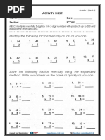 Mathematics Grade 4 - Activity Sheet - Round Numbers | PDF | Communication