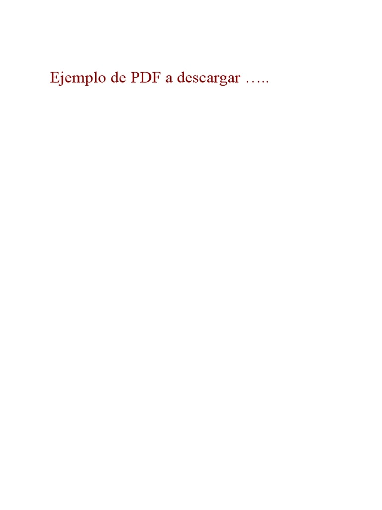 Ejemplo PDF | PDF