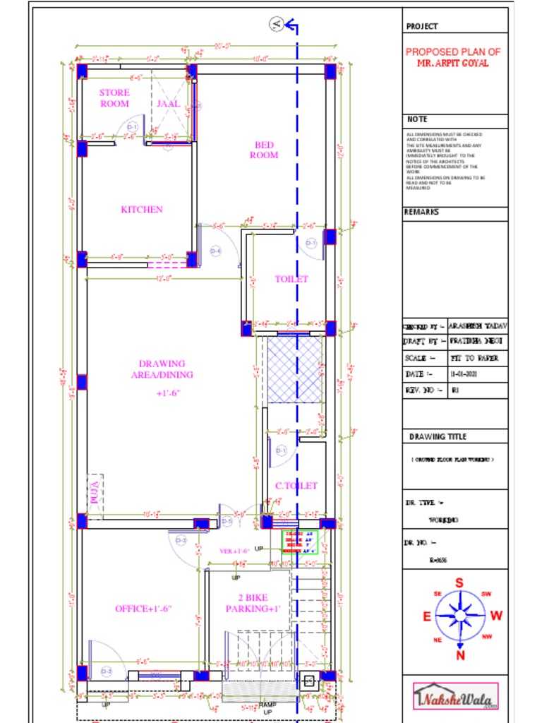 Proposed Floor Plan for Mr. Arpit Goyal | PDF