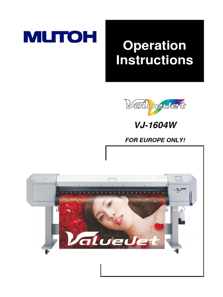 Valuejet vj1604w PDF | PDF | Printer (Computing) | Nature