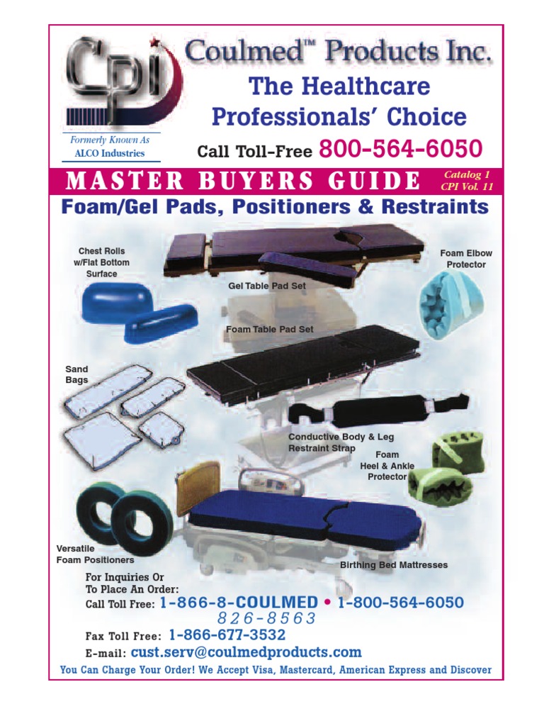 CPI Cat.1 - Foam & Gel Pads, Positioners, & Restraints | Mattress | Foam