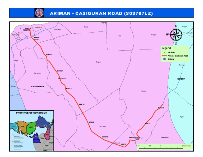 Ariman-Casiguran Road Map Guide | PDF