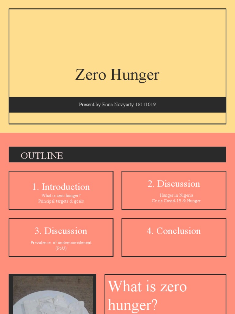 Zero Hunger Speaking | PDF | Hunger | Food Security