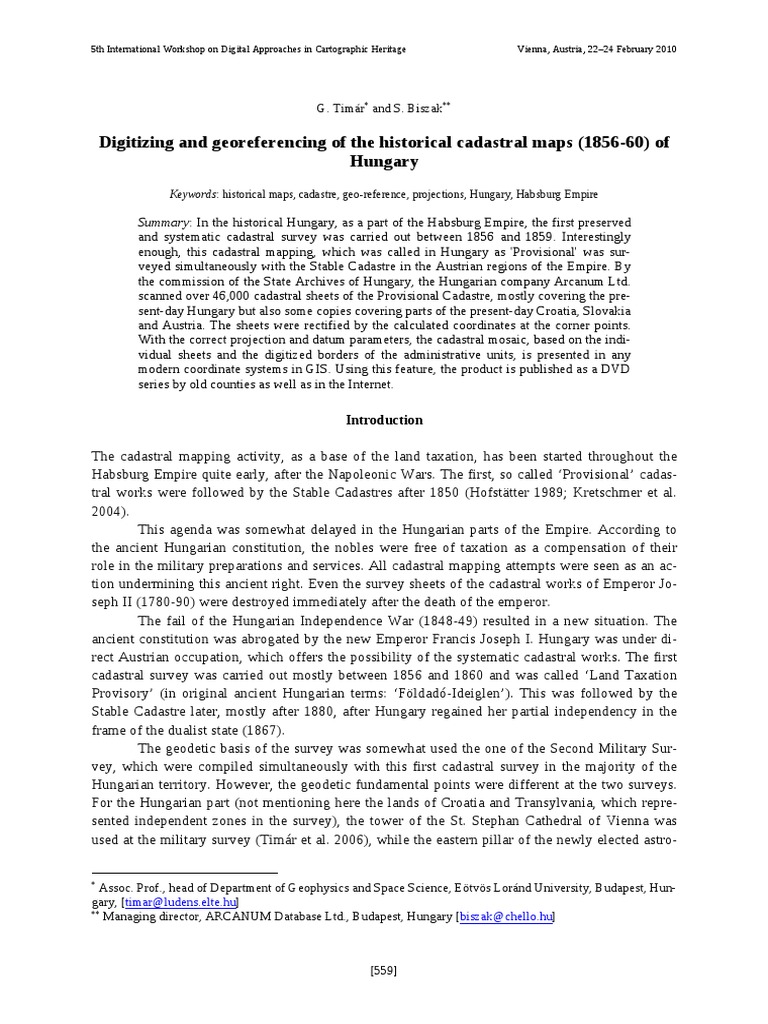 Cadastral Timar Biszak PDF | PDF | Hungary | Map