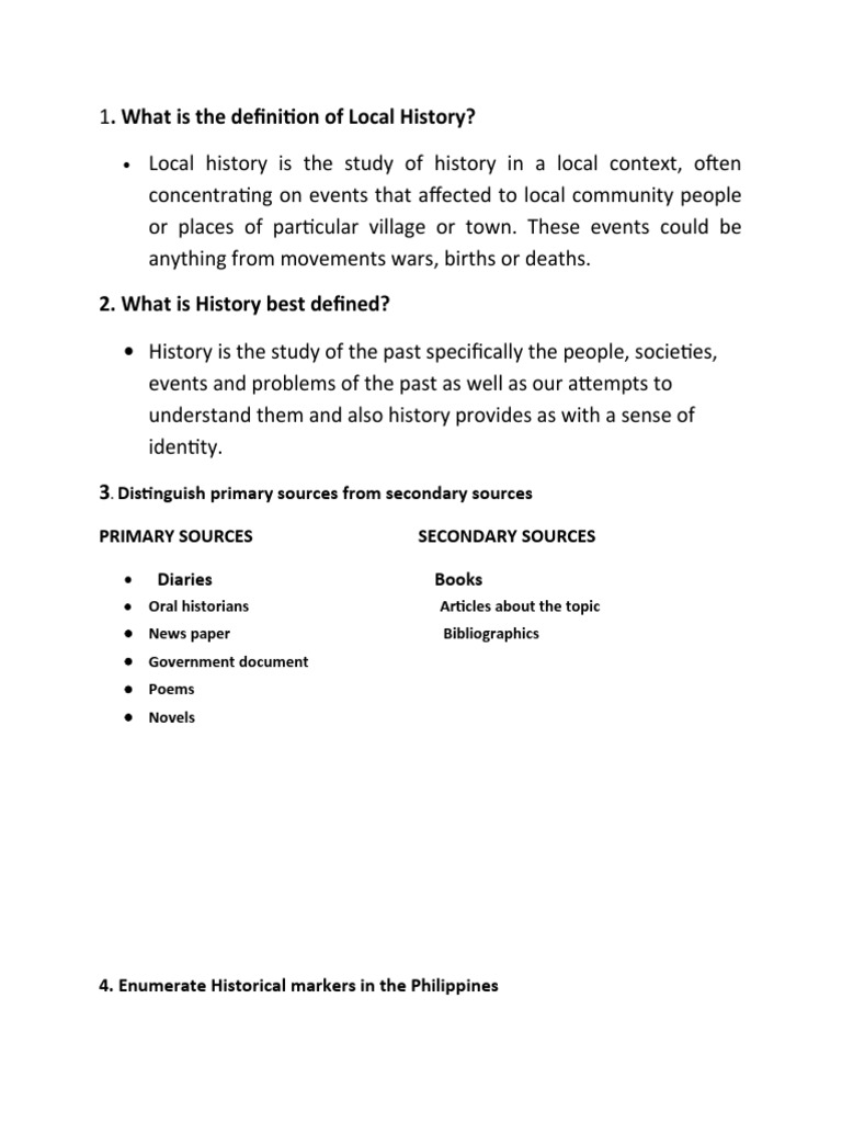 Understanding Local History and Festivals | PDF