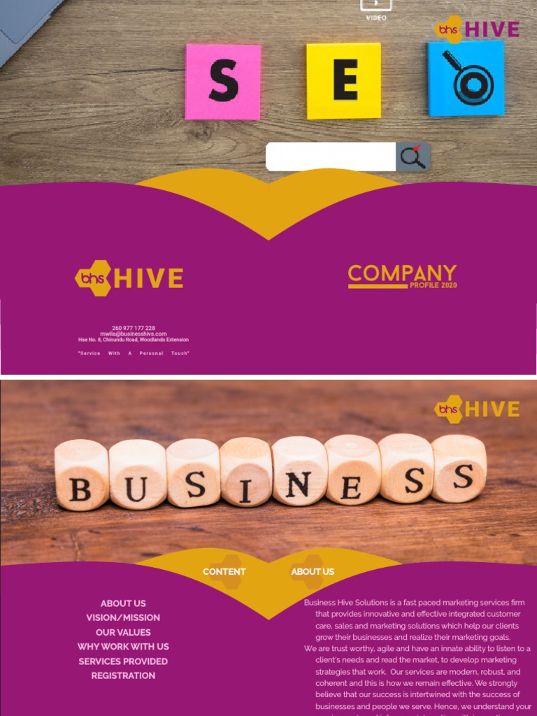 Business Hive Solutions Profile and Cards | PDF | Brand | Marketing
