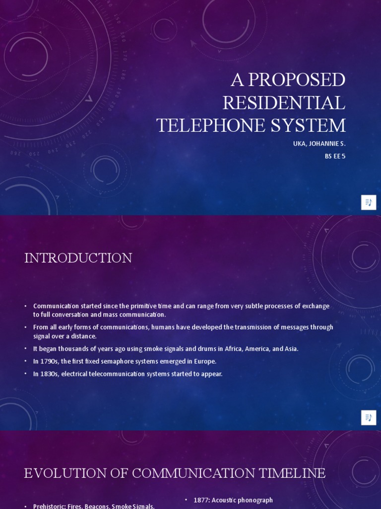 UKA - PPT Telephone System Residential | PDF | Telephone | Telephony
