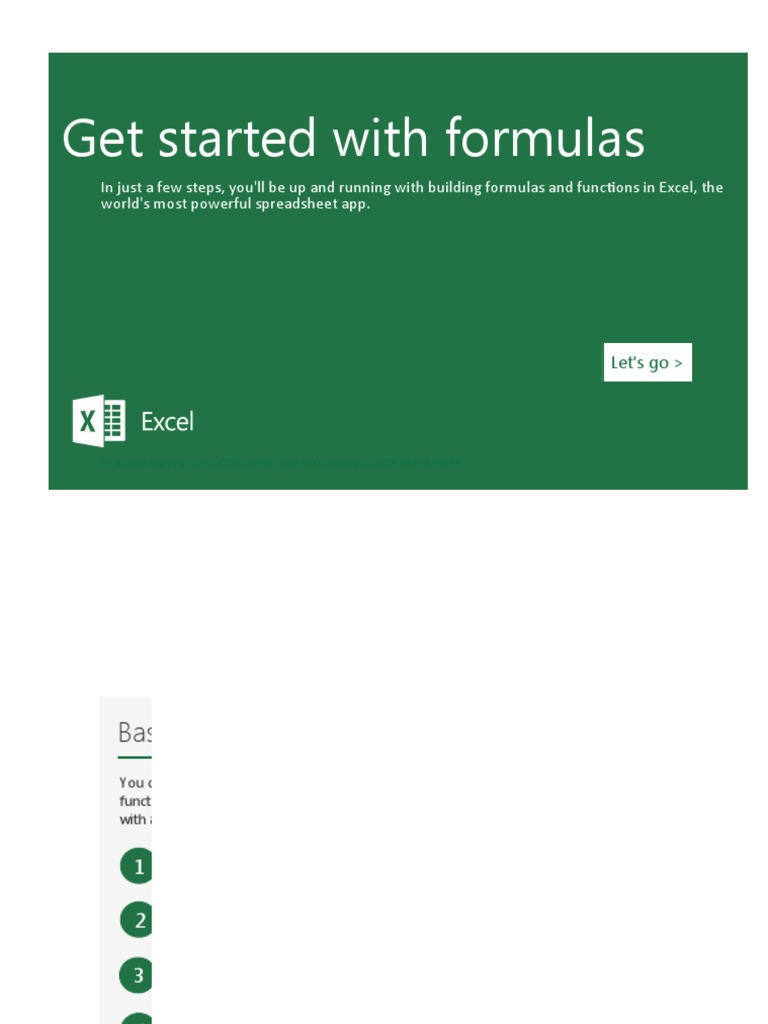 Formula Tutorial1 | PDF | Microsoft Excel | Formula