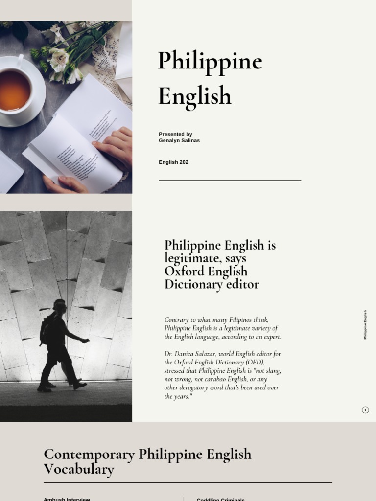 Philippine English | PDF | English Language | Linguistics
