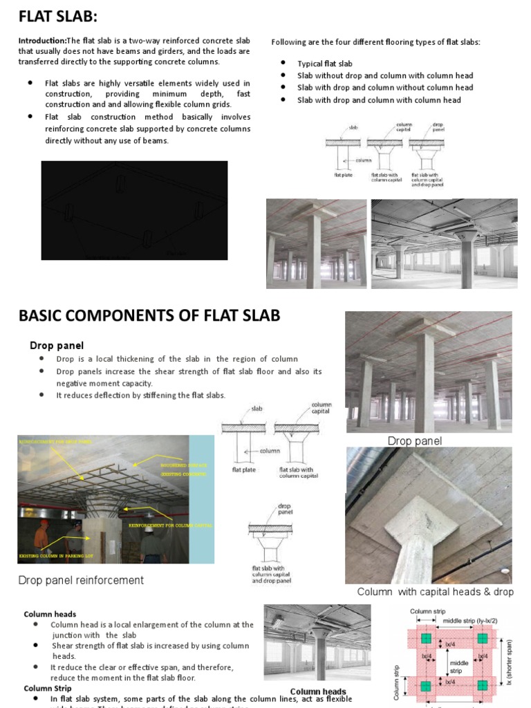 B.Tech Sem 6 - Flat Slab | PDF | Column | Beam (Structure)