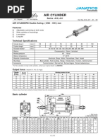 Janatics A27/A28 Air Cylinder Catalogue | PDF | Switch | Mechanical ...