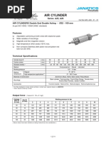 JANATICS Cylinder Catalogue | PDF | Switch | Mechanical Engineering