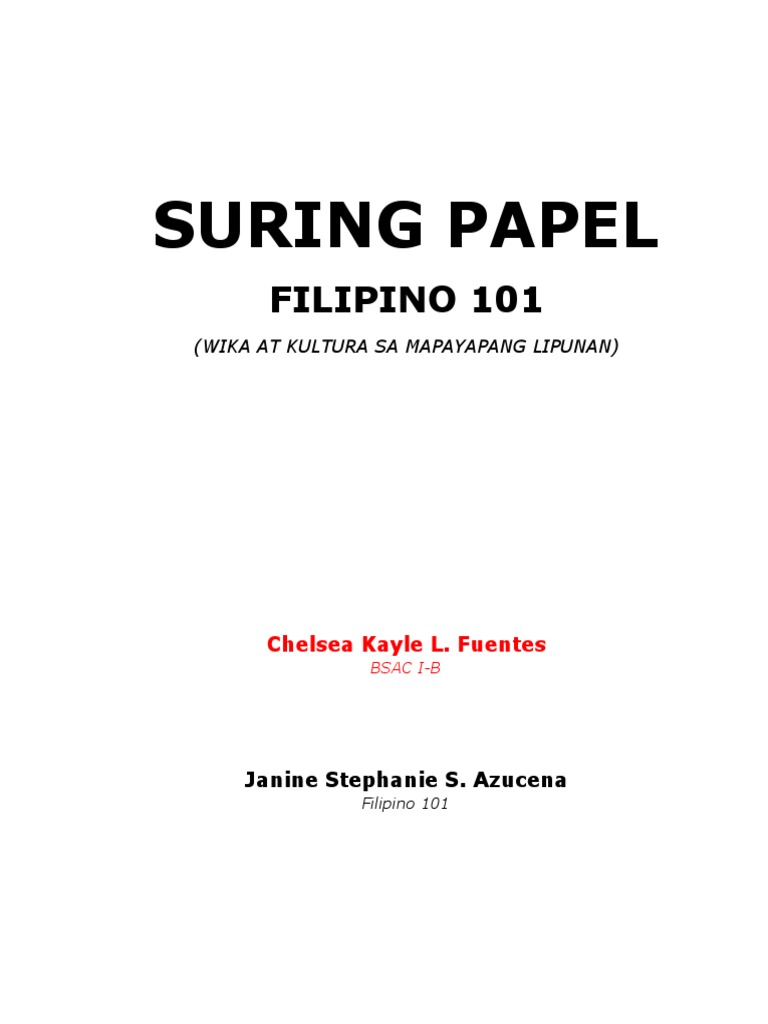 Suring Papel | PDF