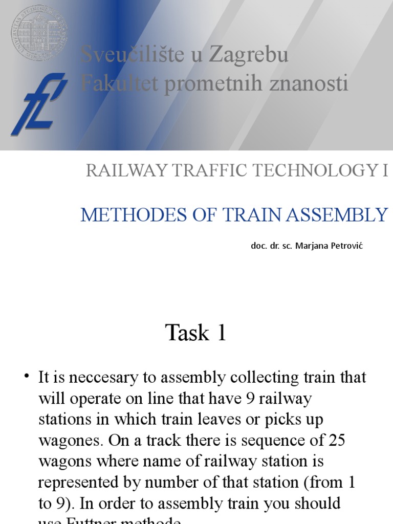 Methodes of Train Assembly | PDF