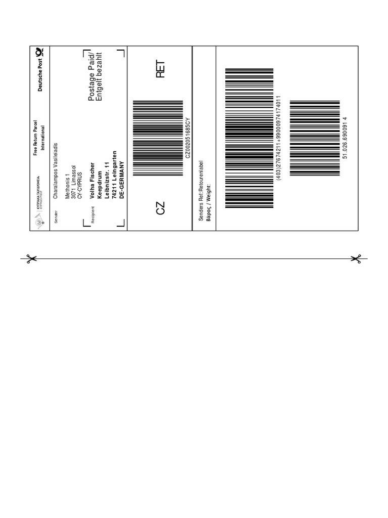 Shipment Label PDF | PDF