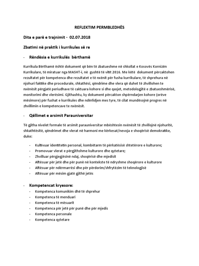 Reflektimi | PDF