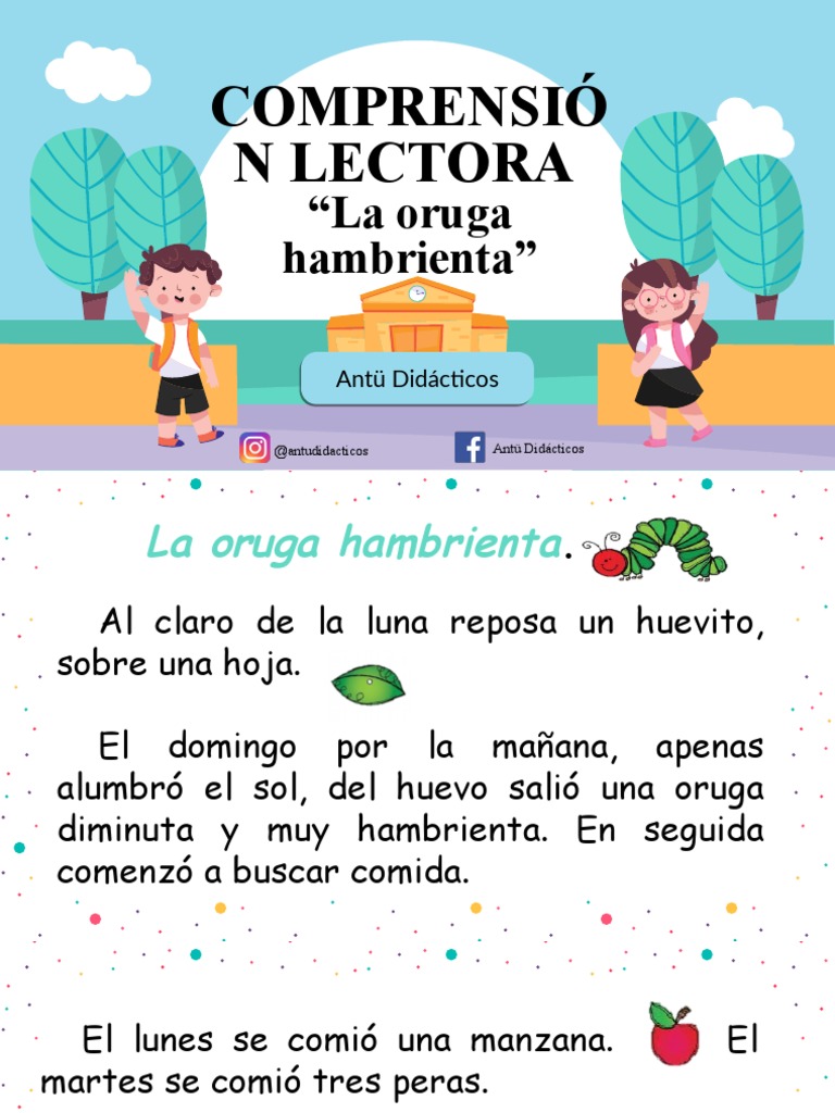 Las Fichas De La Oruga Muy Hambrienta