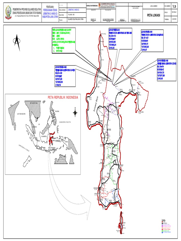 2.peta Lokasi Dan Jarak Quarry | PDF