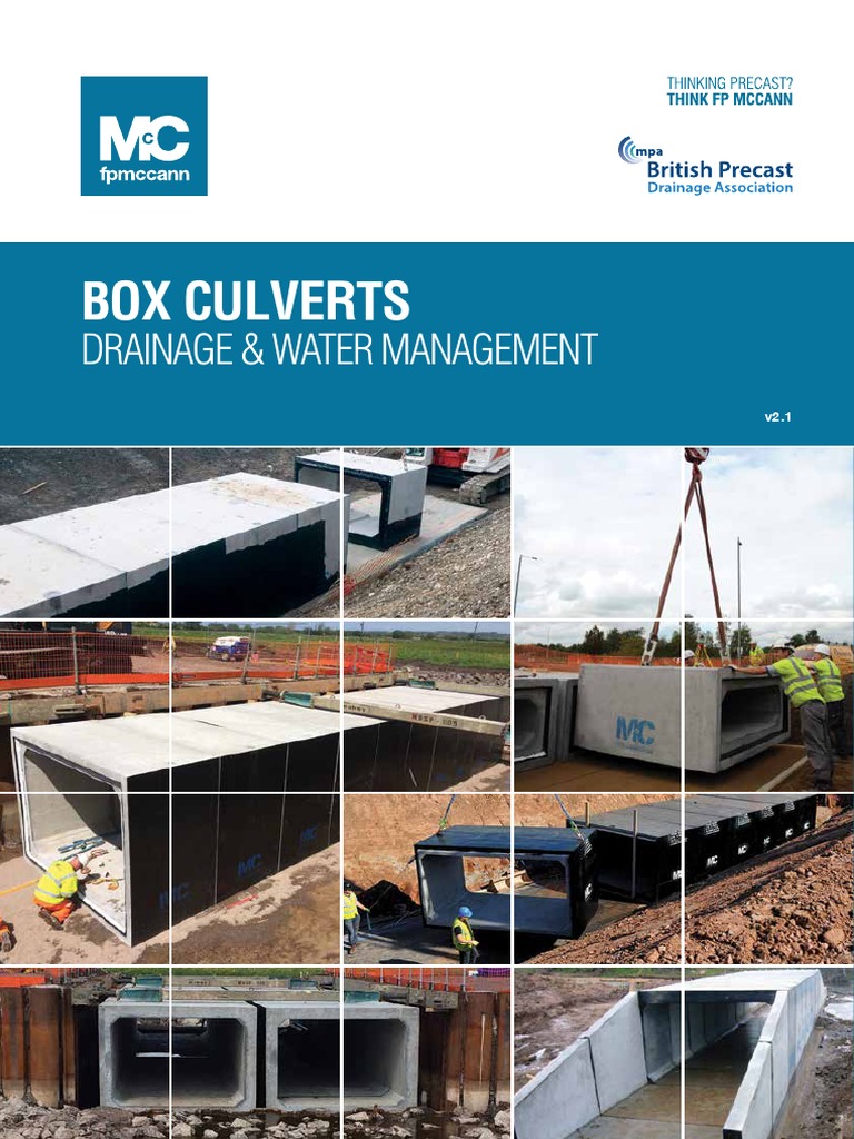Box Culverts 310818 | PDF | Precast Concrete | Tunnel