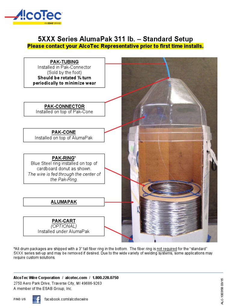 ALC-10035B AlumaPak Standard Setup Bulletin PDF | PDF