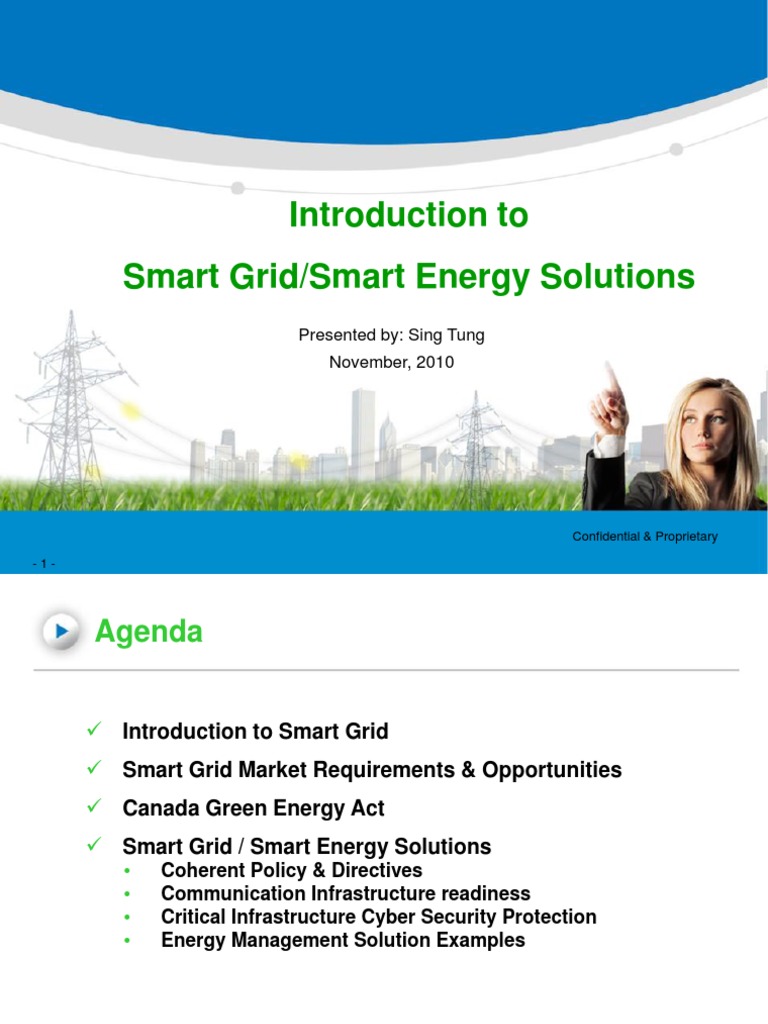 Introduction To Smart Grid Smart Energy Solution 20101121 | PDF | Smart ...