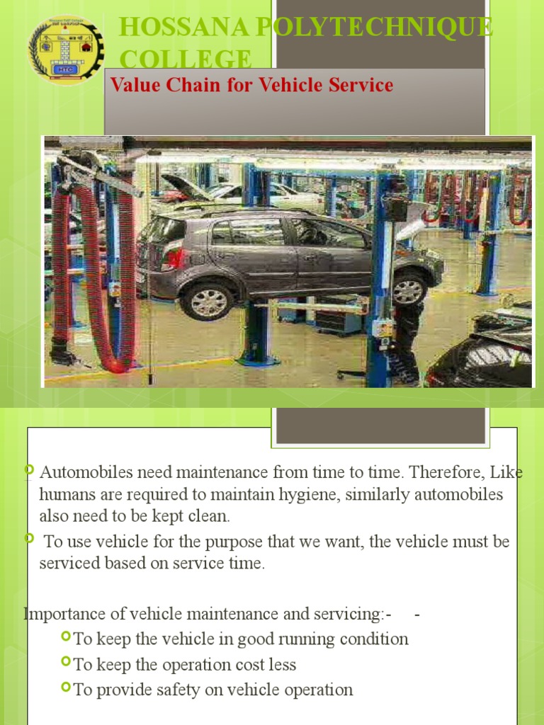 Vehicle Service Value Chain | PDF | Value Chain | Transport